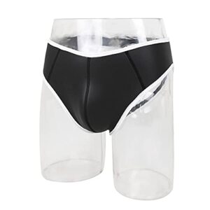 OnundOn Doggy Costume Puppy Panties for Petplay Brief for Cosplay Boxer Short Underwear for Games (White, Only Brief)