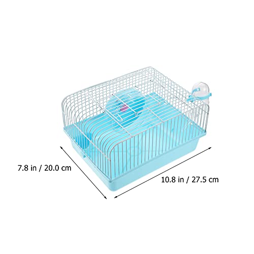 Balacoo Hamster Habitat Cage Small Animals Hideaway Hamster Exercise Wheel with Food Box Water Feeder Small Animal Cage Portable Pet Carrier for Outdoor Travel