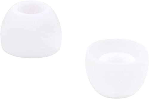 ALXCD Eartips Compatible with Skullcandy Sesh Evo Indy Evo Earbuds, SML 3 Sizes 6 Pair Soft Silicone Replacement Ear Tips Gel Cushion, Replacement for Skullcandy Earbuds Sesh Evo Indy Evo, White