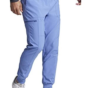 Dickies EDS Essentials Men Scrubs Pant Mid Rise Jogger DK223, M, Ciel