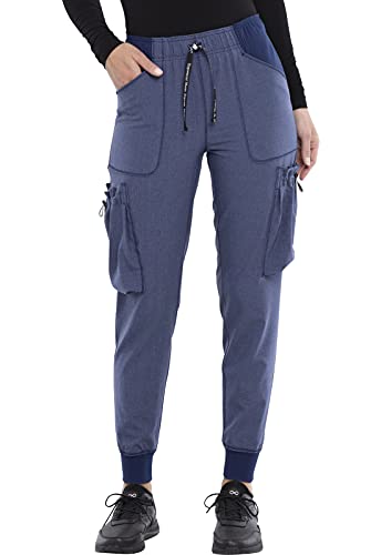 Cherokee iFlex CKK150 Uptown High Rise Jogger by Katie Duke Heather Navy MT