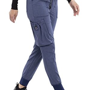 Cherokee iFlex CKK150 Uptown High Rise Jogger by Katie Duke Heather Navy MT