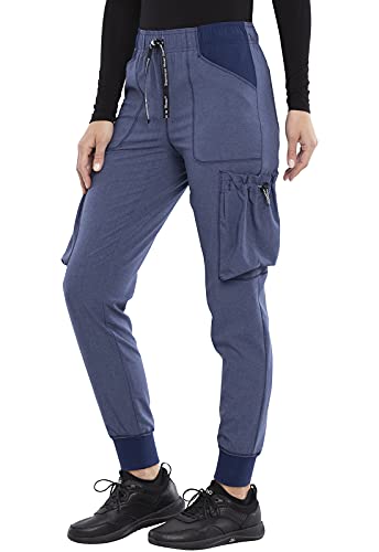 Cherokee iFlex CKK150 Uptown High Rise Jogger by Katie Duke Heather Navy MT