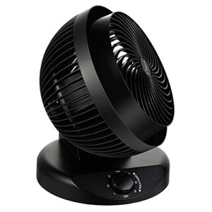 Ozeri Brezza 360 10" Oscillating Table Fan, with Orbital Motion Technology, Black