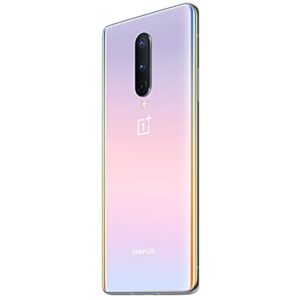 OnePlus 8 (128GB, 8GB) 6.55" 90Hz, Snapdragon 865, Dual SIM Euro 5G /Global 4G GSM Unlocked (T-Mobile, AT&T, Metro, Straight Talk) International Model IN2013 (w/Fast Car Charger, Interstellar Glow)