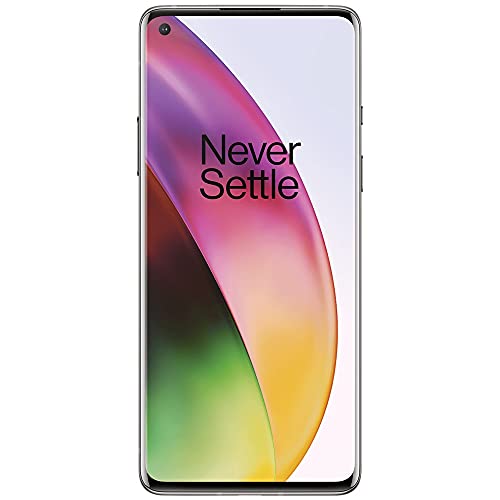 OnePlus 8 (128GB, 8GB) 6.55" 90Hz, Snapdragon 865, Dual SIM Euro 5G /Global 4G GSM Unlocked (T-Mobile, AT&T, Metro, Straight Talk) International Model IN2013 (w/Fast Car Charger, Interstellar Glow)