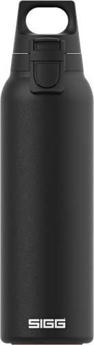 SIGG - Insulated Water Bottle - Thermo Flask H&C ONE Light Black - Removable Tea Infuser - Leakproof - BPA Free - 18/8 Stainless Steel - Black - 19 Oz