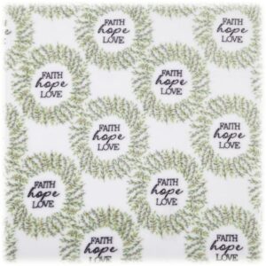 Faith Hope Love Oversized Luxe Plush Throw Blanket (50" x 70")