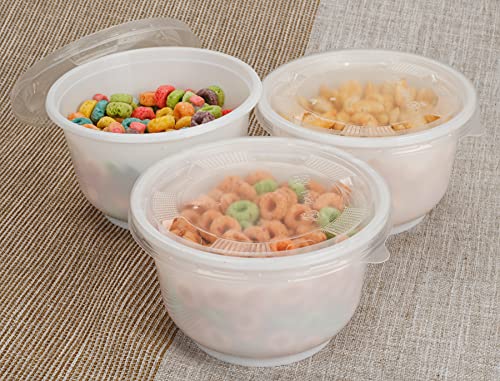 GOLDEN APPLE Meal prep containers 17oz-15sets [500ml] - Reusable Plastic Containers with Lids -BPA Free- Disposable Meal Prep Bowls - Microwavable, Freezer and Dishwasher Safe - Lunch Containers…