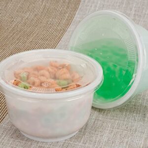 GOLDEN APPLE Meal prep containers 17oz-15sets [500ml] - Reusable Plastic Containers with Lids -BPA Free- Disposable Meal Prep Bowls - Microwavable, Freezer and Dishwasher Safe - Lunch Containers…