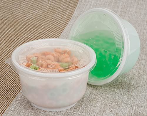 GOLDEN APPLE Meal prep containers 17oz-15sets [500ml] - Reusable Plastic Containers with Lids -BPA Free- Disposable Meal Prep Bowls - Microwavable, Freezer and Dishwasher Safe - Lunch Containers…