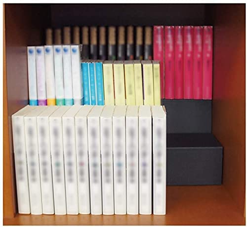 Kobe Cardboard Co., Ltd Bookshelf Innovation Made in Japan, Manga organizing kit (2Levels, Black)