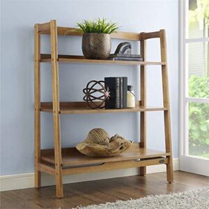 Pemberly Row 3 Shelf Bookcase in Acorn