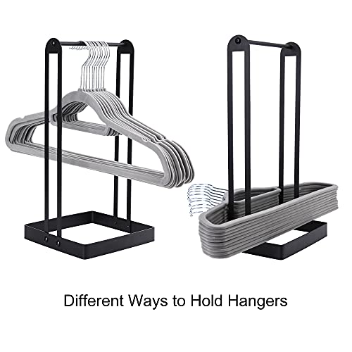 Hanger Organizer Stacker, Stainless Steel Hanger Rack, 110 Wire Hanger Holder Stand, Clothes Hanger Storage for Closet Laundry Room