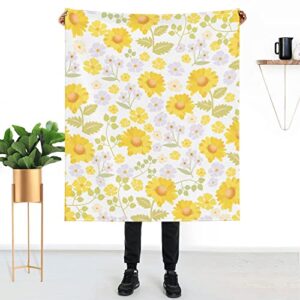 HELERKOL Sunflower Kids Throw Blanket Soft Plush Blanket Kids Adults Women Gift for Couch Sofa Bed Bedroom Livingroom - You are My Sunshine 60x40