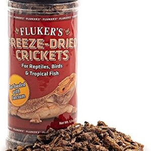 Fluker's Freeze Dried Crickets Reptile Food 1.2oz - Includes Attached DBDPet Pro-Tip Guide