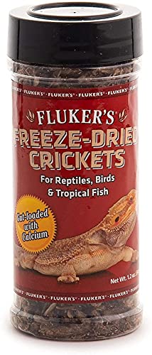 Fluker's Freeze Dried Crickets Reptile Food 1.2oz - Includes Attached DBDPet Pro-Tip Guide