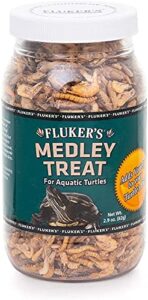 fluker's aquatic turtle medley treat food 2.9oz - includes attached dbdpet pro-tip guide