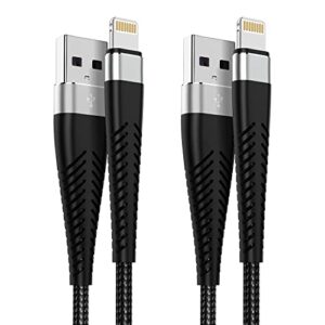 apple mfi certified iphone charger cable 10ft, 2pack long lightning cable 10 foot, high fast/data sync 10 feet apple charging cable cord for apple iphone 13/12/11 pro/11/xs max/xr/8/7/6s/6/plus/5,ipad