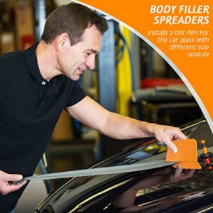 Frienda Body Filler Spreaders Automotive Body Fillers Plastic Auto Spreader Auto Body Spreader for Applying Fillers Putties Glazes Caulks and Paint (15, 3 Sizes)