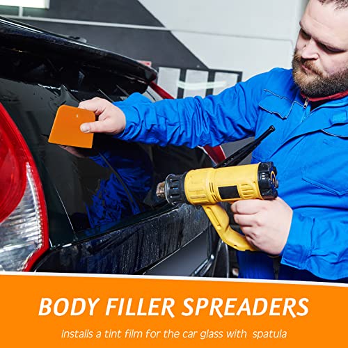 Frienda Body Filler Spreaders Automotive Body Fillers Plastic Auto Spreader Auto Body Spreader for Applying Fillers Putties Glazes Caulks and Paint (15, 3 Sizes)