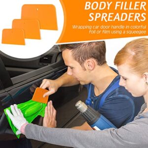 Frienda Body Filler Spreaders Automotive Body Fillers Plastic Auto Spreader Auto Body Spreader for Applying Fillers Putties Glazes Caulks and Paint (15, 3 Sizes)