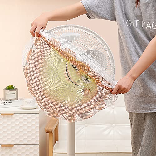 Cartoon Fan Dust Cover 16"/18" Fan Filters Kid Finger Protector Summer Cute Washable Dustproof Safety Cover Anti-Pinch Hand Fan Mesh Cover Dustproof (18")