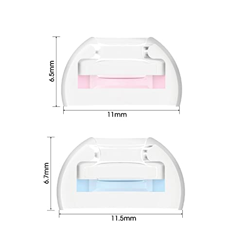 SpinFit CP1025-M/S- Medical Grade Silicone Patented Ear Tips, Secure Fit and Supreme Comfort Fits MTW3, Jabra Elite 7, Galaxy Buds 2 & More (2 Pairs) (for Nozzle Diameter from 4-5.5mm)