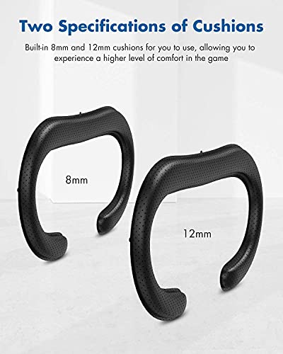 KIWI design VR Facial Interface Bracket for Valve Index & VR Cable Management for VR Link Cable, 6 Packs