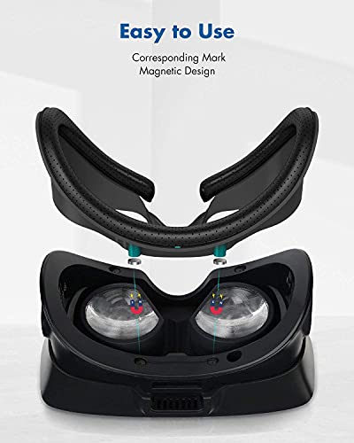 KIWI design VR Facial Interface Bracket for Valve Index & VR Cable Management for VR Link Cable, 6 Packs