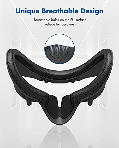 KIWI design VR Facial Interface Bracket for Valve Index & VR Cable Management for VR Link Cable, 6 Packs