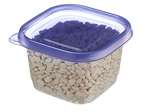 32oz Square Plastic Reusable Storage Containers with Snap On Lids - Airtight Reusable Plastic Food Storage, Leak-Proof, Meal Prep, Lunch, Togo, Stackable, Bento Box, BPA-Free by EcoQuality (3)