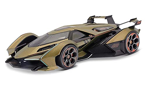 Maisto - 1/18 Diecast Scale Model Compatible with Lamborghini Replica V12 Vision Gran Turismo Metal Sports Car Model (Green) (Green)