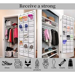 JInSEY Hat Rack for Wall,Hat Organizer-24 Clear Elastic Mesh Hat Holder Storage Pockets for Baseball Caps SnacksToys