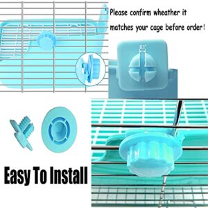 Rabbit Litter Box for Cage Bunny Corner Litter Bedding Box Small Animal Litter Pan Hanging Pet Bowls Cage Potty Trainer Pet Toilet for Rabbit Bunny Guinea Pigs Chinchilla Ferret Small Animals(Blue)