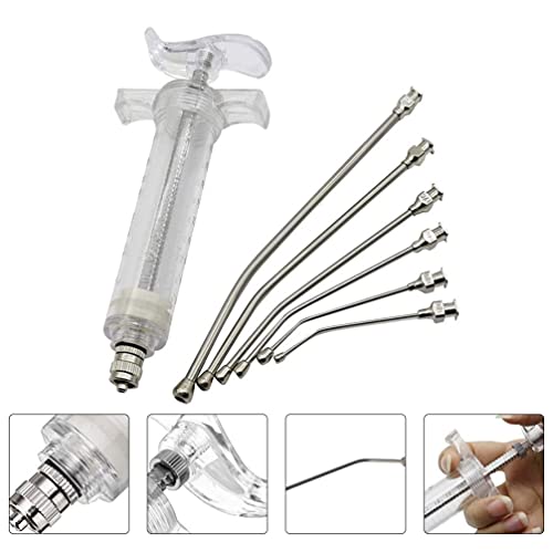 balacoo 1 Set Bird Feeding Syringe Feeding Tube for Baby Birds Parrot Hand Feeding Syringe with 6 Pcs Curved Gavage Tubes (Mixed Color)