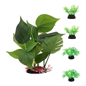 ALEGI Aquarium 10 inch Silk Plants for Betta Fish Tank, Underwater Aquatic Water Grass Decor