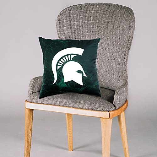 College Covers Color Swept Pillow, 16 inch, Michigan State Spartans