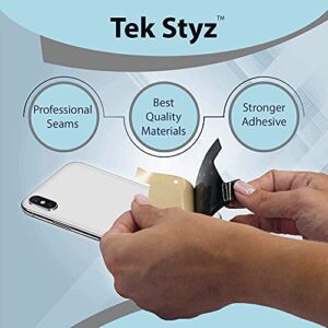 Tek Styz PRO Stick on Wallet Works for Zen Mobile Admire Fab with Room for 3 Cards/ID/Money 3pack (Blue,Green,Pink)