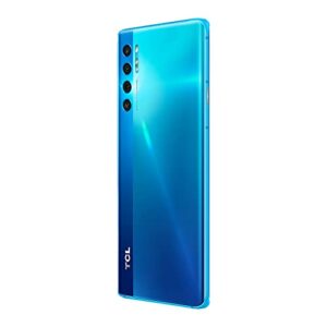 TCL 20 Pro 5G Unlocked Smartphone with 6.67” AMOLED FHD+ Display, 48MP OIS Quad Camera, 6GB+256GB, 4500mAh Battery, US 5G Verizon Cellphone, Marine Blue (Does not Support AT&T 5G)