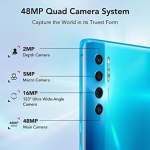 TCL 20 Pro 5G Unlocked Smartphone with 6.67” AMOLED FHD+ Display, 48MP OIS Quad Camera, 6GB+256GB, 4500mAh Battery, US 5G Verizon Cellphone, Marine Blue (Does not Support AT&T 5G)