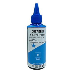 COCADEEX Refill Dye Ink Bottle Compatible with 60 or 60XL Ink Cartridge,for Deskjet D1660 D1663 D2500 D2530 D2566 D2645 D2660 D2680 Photosmart C4600 C4610 C4683 C4685 C4700 C4783 C4799 Printer