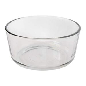 Pyrex (4 7201 4 Cup Glass Bowls & (4) 7201-PC Puddle Gray Lids