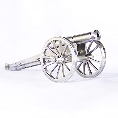 Stainless Steel Mini Cannon Handmade Elaborate Field Artillery Model