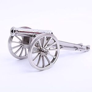 Stainless Steel Mini Cannon Handmade Elaborate Field Artillery Model