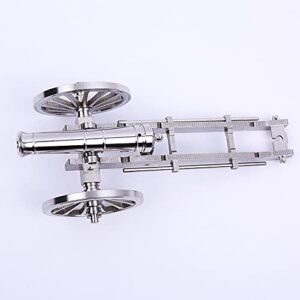 Stainless Steel Mini Cannon Handmade Elaborate Field Artillery Model