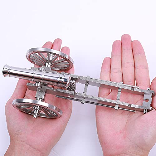 Stainless Steel Mini Cannon Handmade Elaborate Field Artillery Model