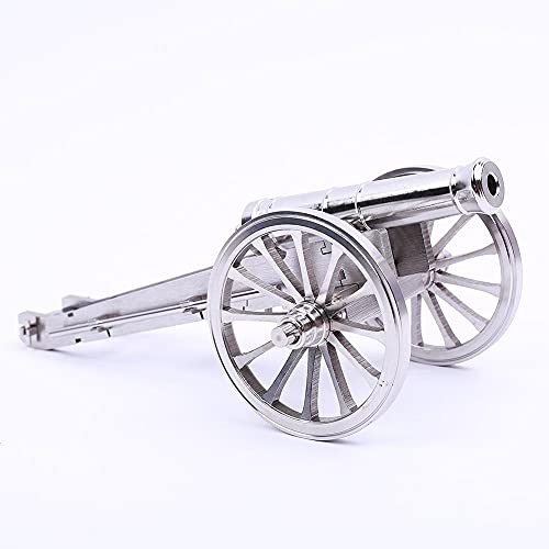 Stainless Steel Mini Cannon Handmade Elaborate Field Artillery Model