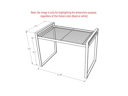 Better House Stackable Shelves: The Ideal Countertop Organizer for Your Closets, Cabinets, Pantries and Cupboards (White, 13 x 8.25 x 9.5 in)