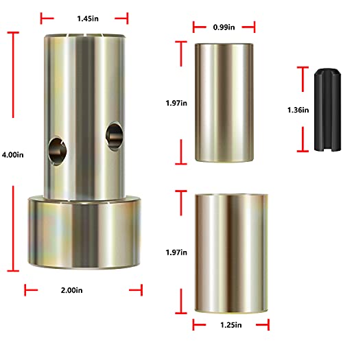 Yoursme 2 Pairs of Cat 1 Quick Hitch Adapter Bushing Kit Fits Category 1 3-Point Hitch Tractors Replace TK95029